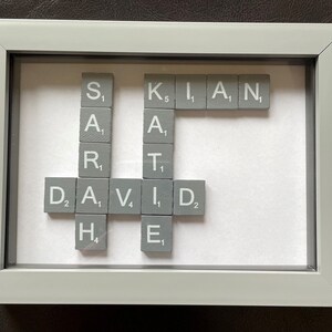 Scrabble Piece Family Frame / Mother’s Day / Valentines / Birthday ...