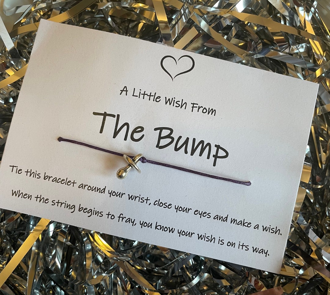 Baby Shower / A Little Gift / From the Bump / Friendship Bracelet - Etsy