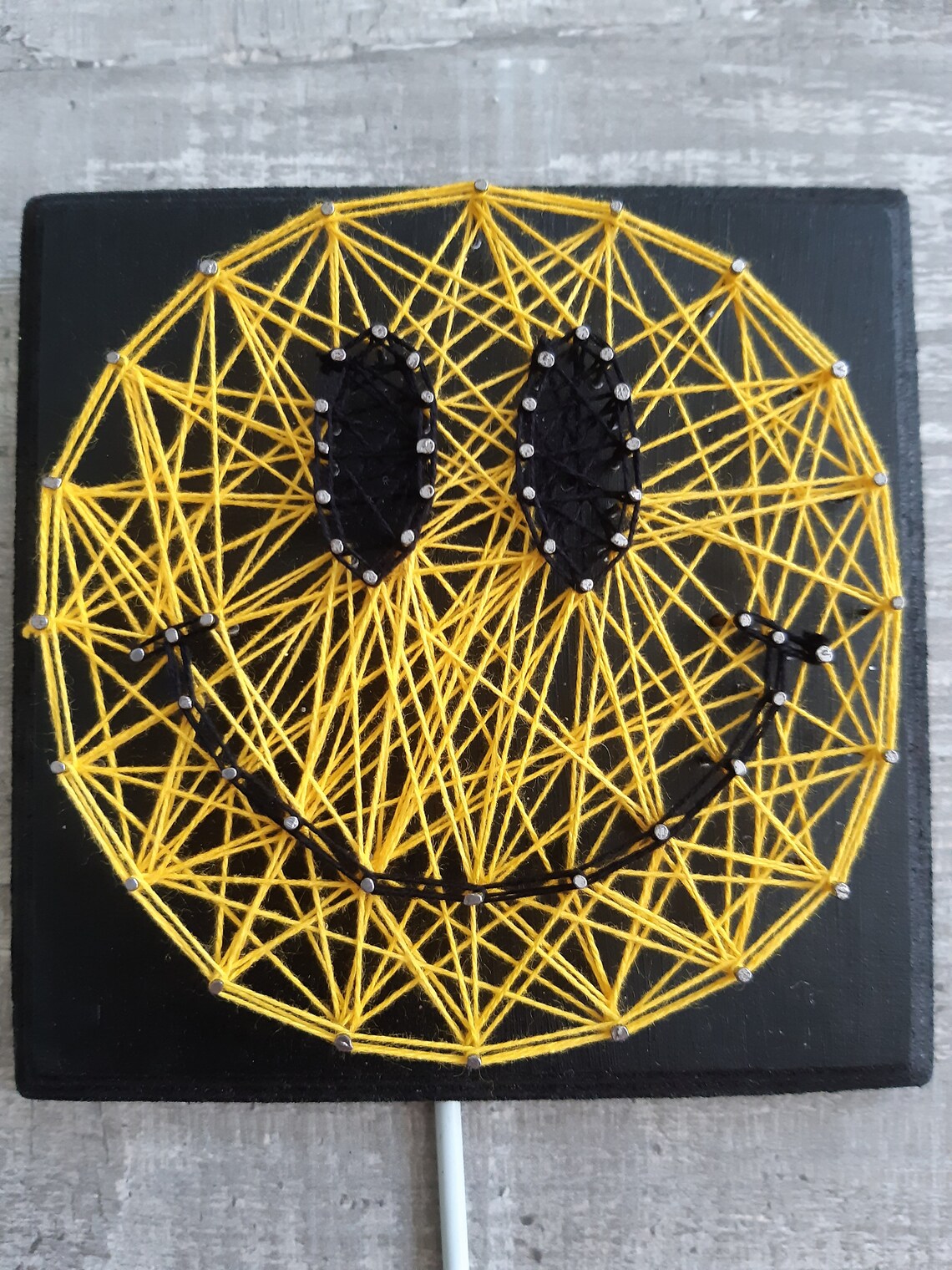 Custom Handmade Smiley String Art Wall Hook Unique and - Etsy