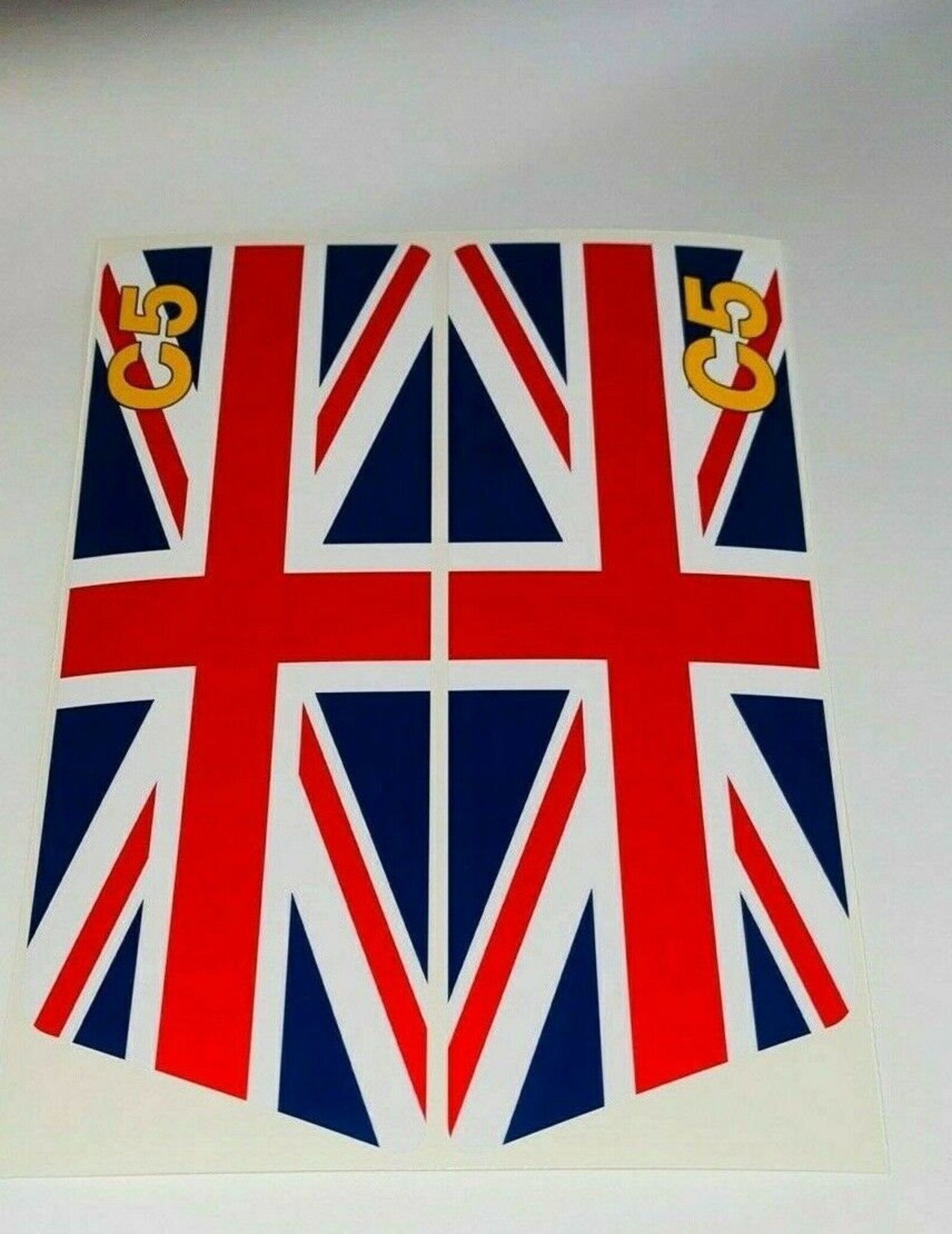 Sinclair C5 Replacement Front Decals Flag Stickers Custom | Etsy