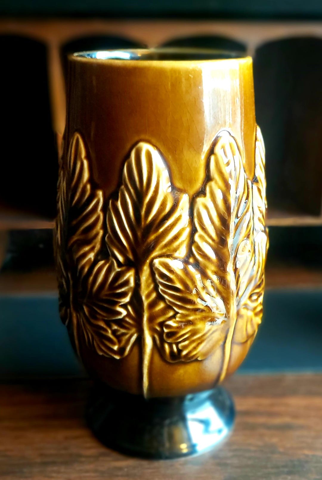 Leaf Pattern 1970s Sylvac Vase - Etsy