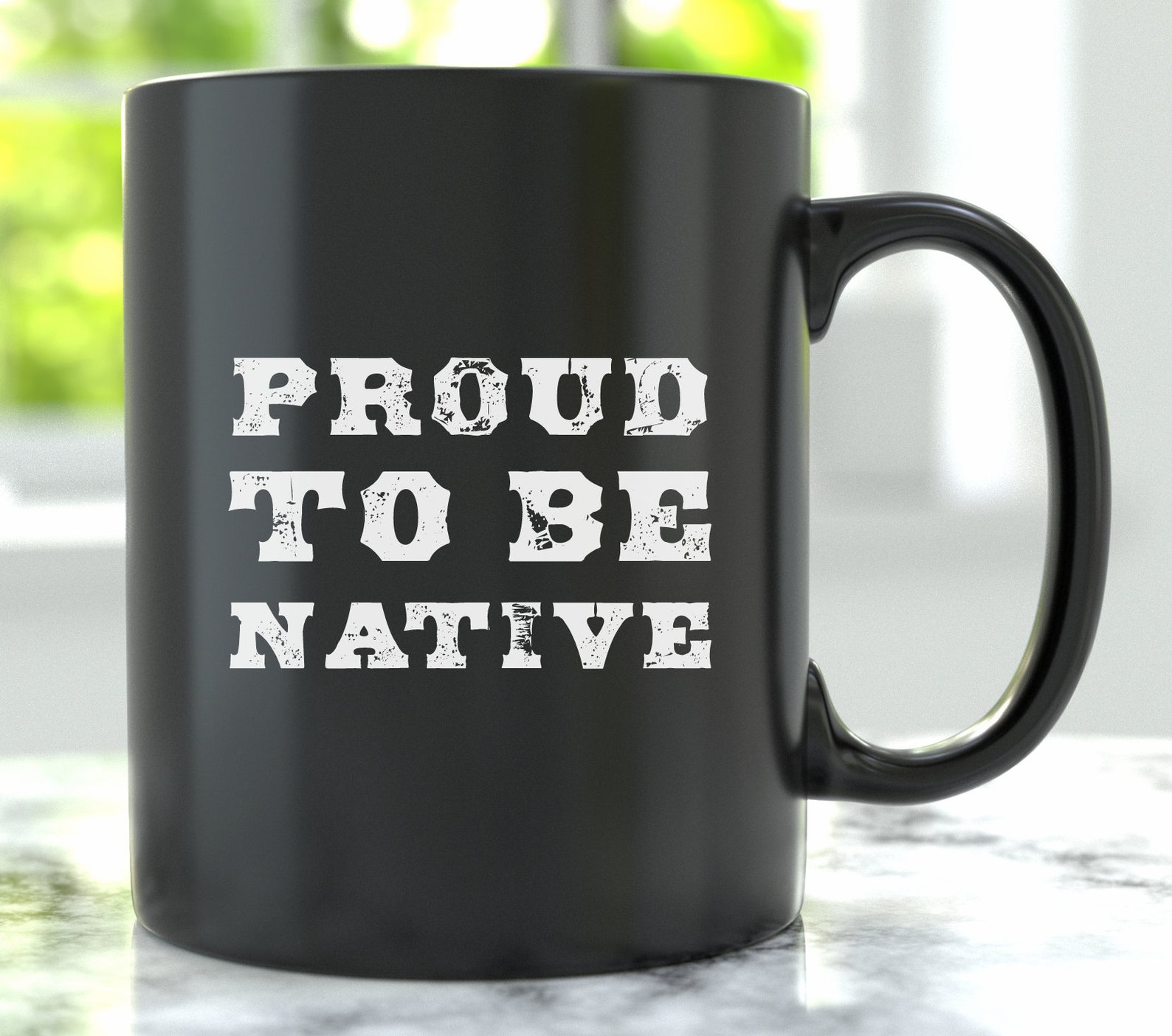 Proud to Be Native Funny Indigenous Mug, Indian Tumbler, Native Gift ...