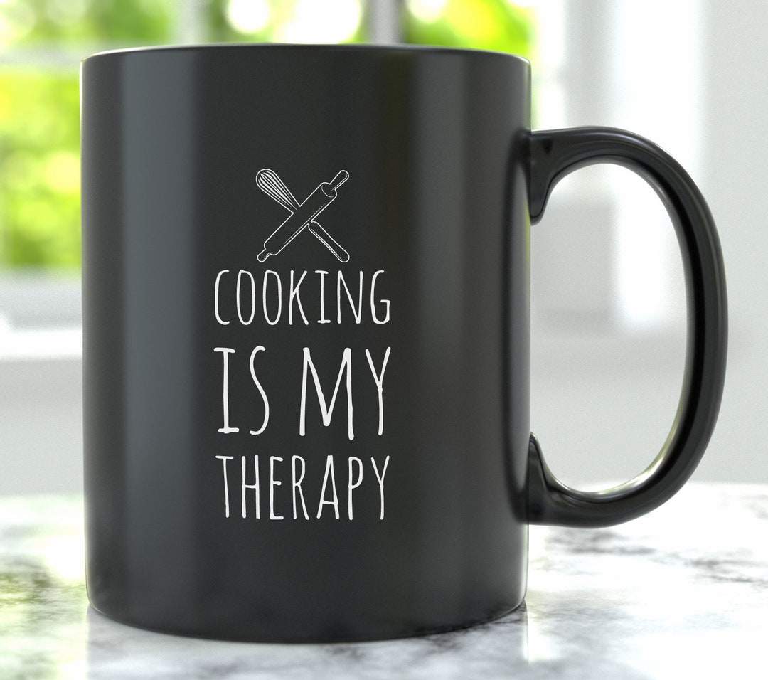 Cooking is My Therapy Funny Chef Mug, Cook Tumbler, Culinary Gift, Chef ...
