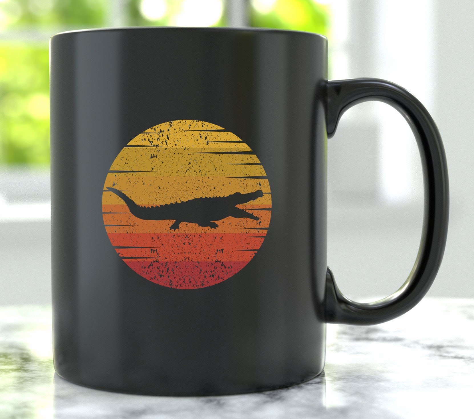 Alligator Retro Funny Crocodile Mug, Animal Tumbler, Alligator Gift ...