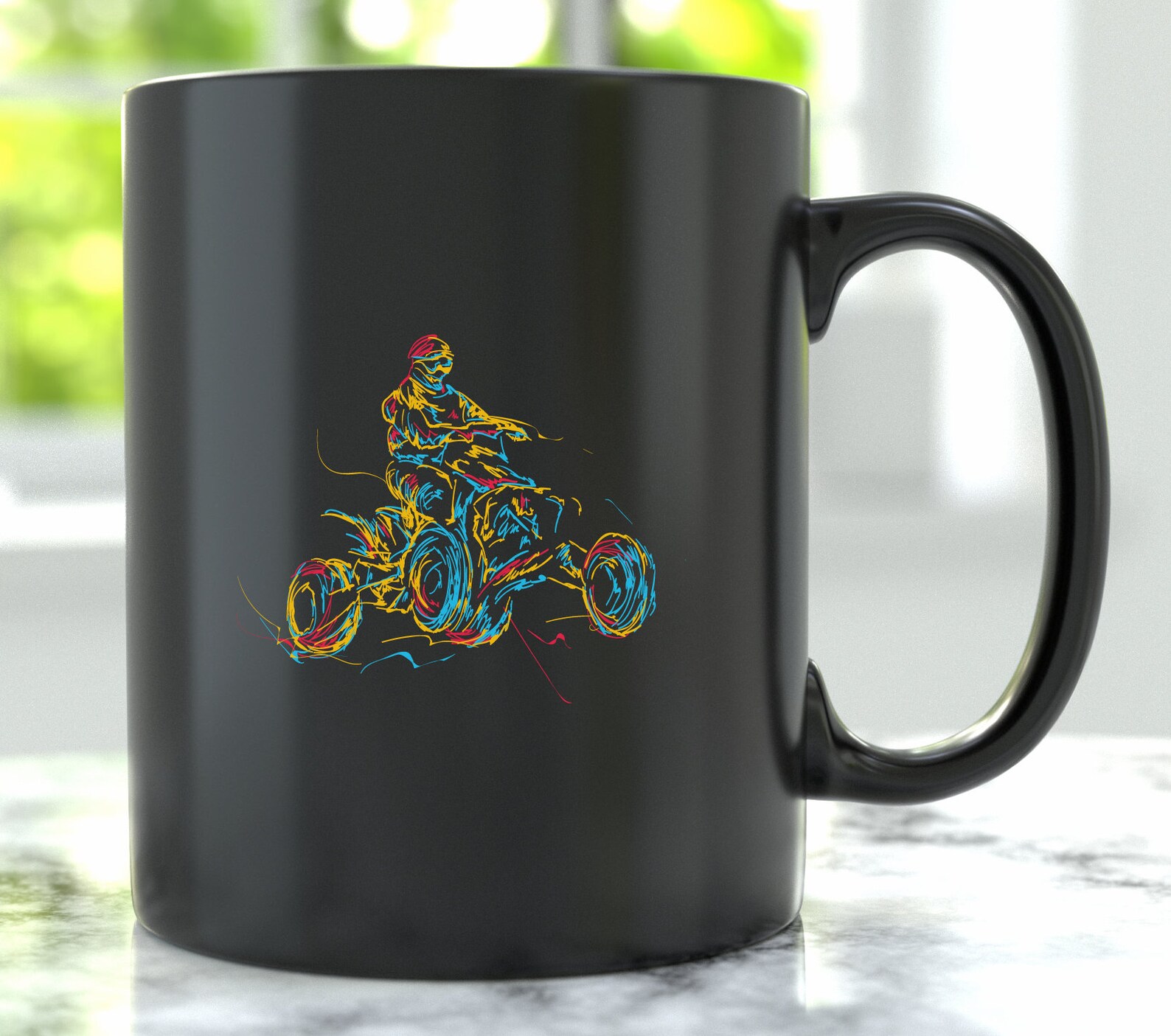 Colorful ATV Funny 4x4 Mug, 4 Wheeler Tumbler, ATV Gift, 4x4 Gift for ...