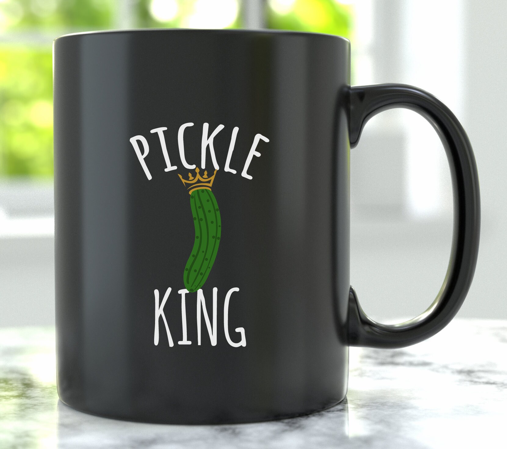 Pickle King Funny Vegan Mug Pickle Tumbler Pickles Gift | Etsy