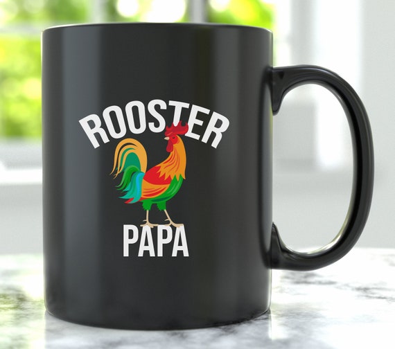 Rooster Papa Funny Chicken Mug Cock Tumbler Rooster Gift | Etsy