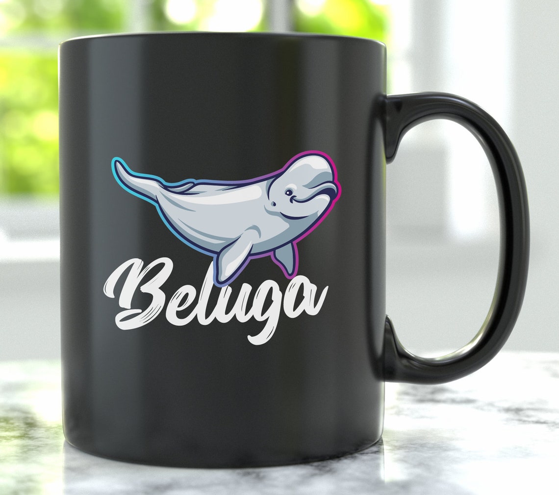 Cool Beluga Whale Funny Animal Mug, Zookeeper Tumbler, Beluga Whale ...