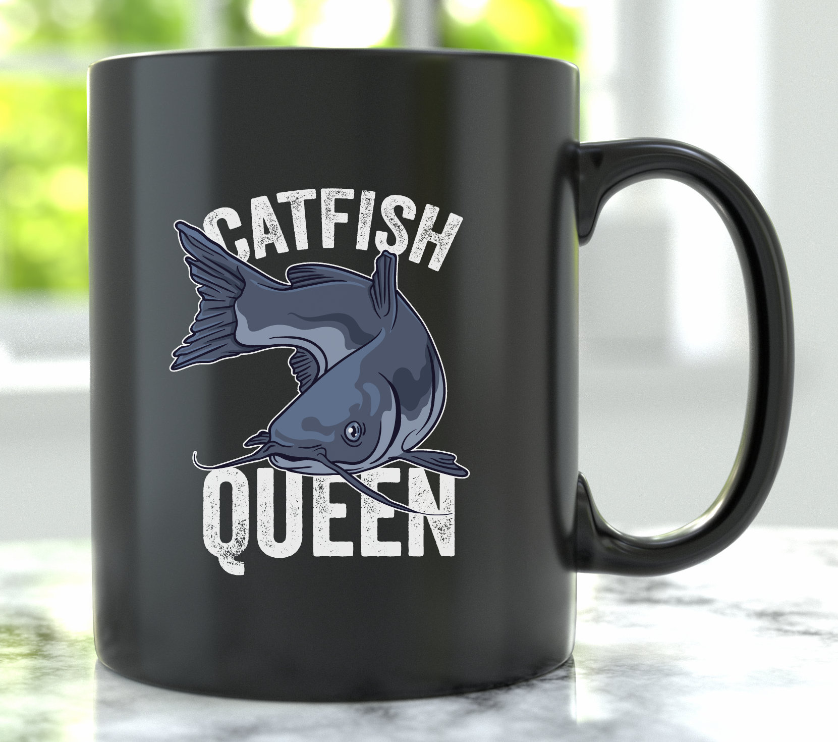 Catfish Queen Funny Fishing Mug, Catfishing Tumbler, Catfish Gift ...