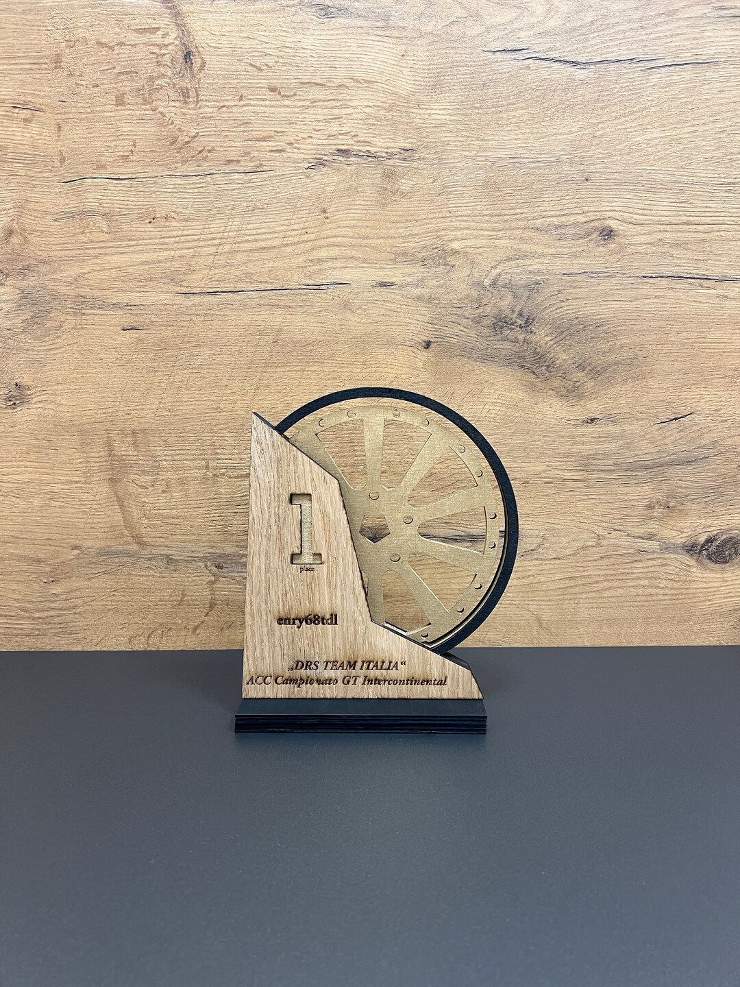 Personalised Trophy/ Personalized Award/ Custom Award/ Oak Trophy/ Oak ...