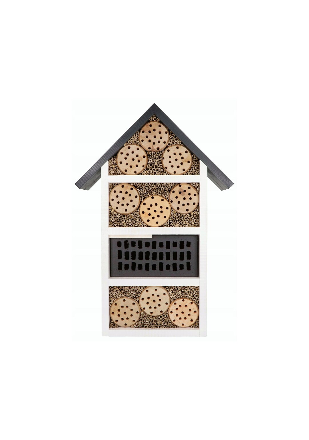 Wooden Insect Hotel and Bee House Wood Bug Shelter & Wildlife Habitat ...