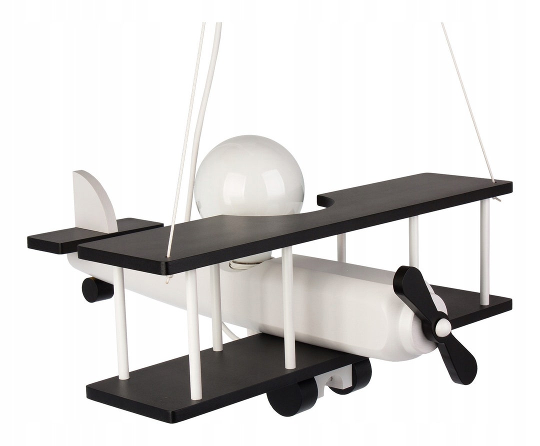 Airplane Lamp/ Wooden Airplane Light/ Hanging Airplanes/ - Etsy