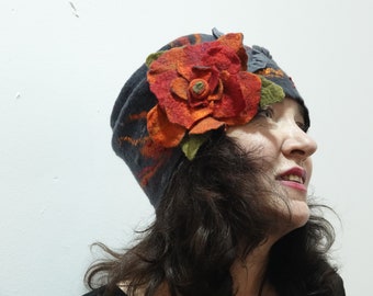 Red Flower Hat - Etsy