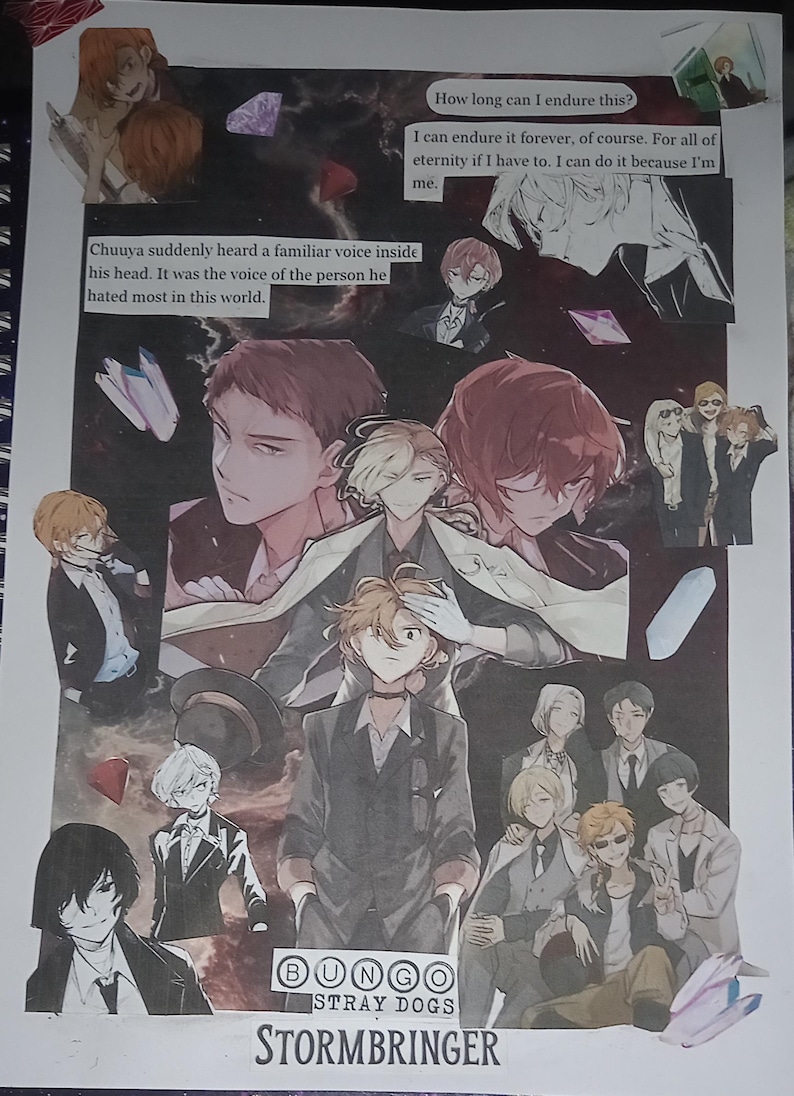 Bungo Stray Dogs A4 Photo Collage Poster (custom Made Designs) - Etsy