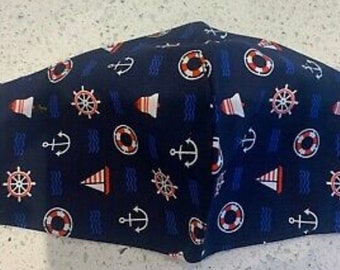 Nautical Face Mask - Etsy