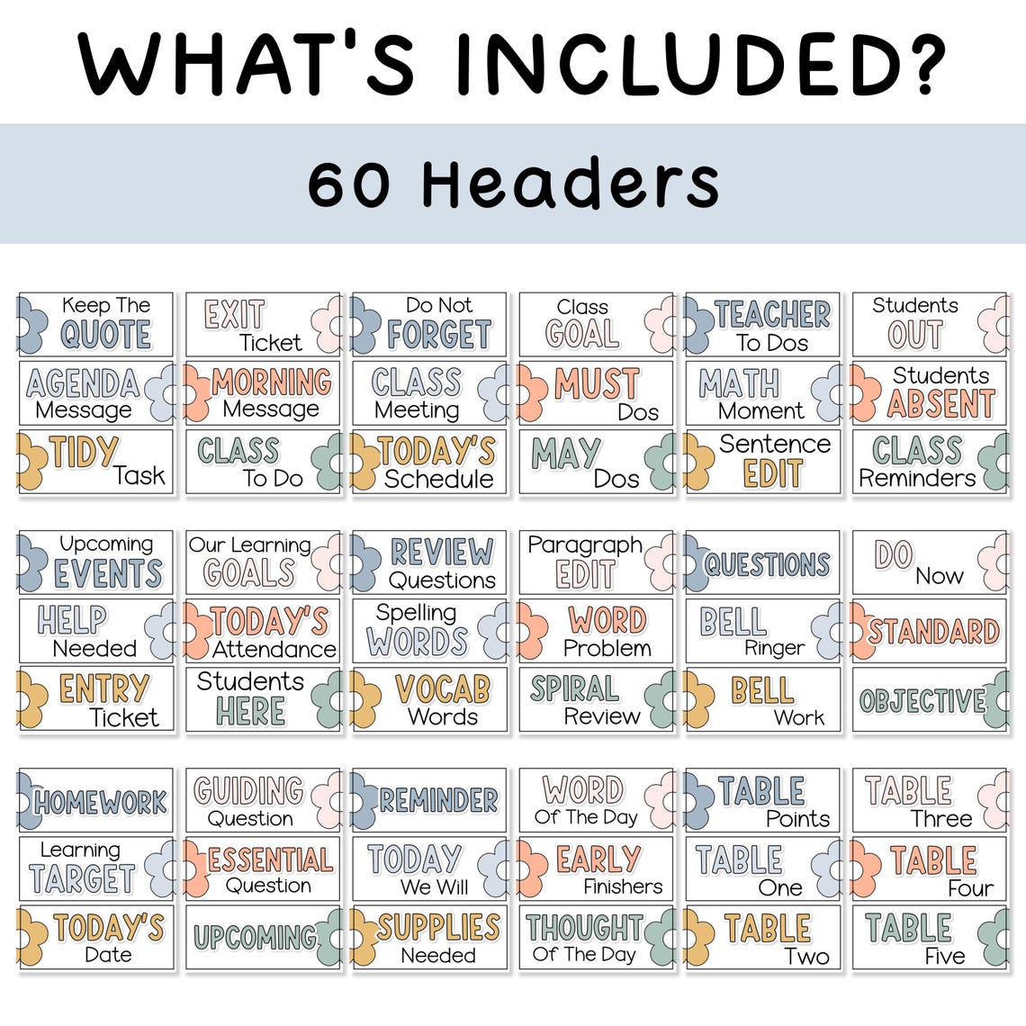 Boho Classroom Editable Whiteboard Labels for Classroom Organization ...