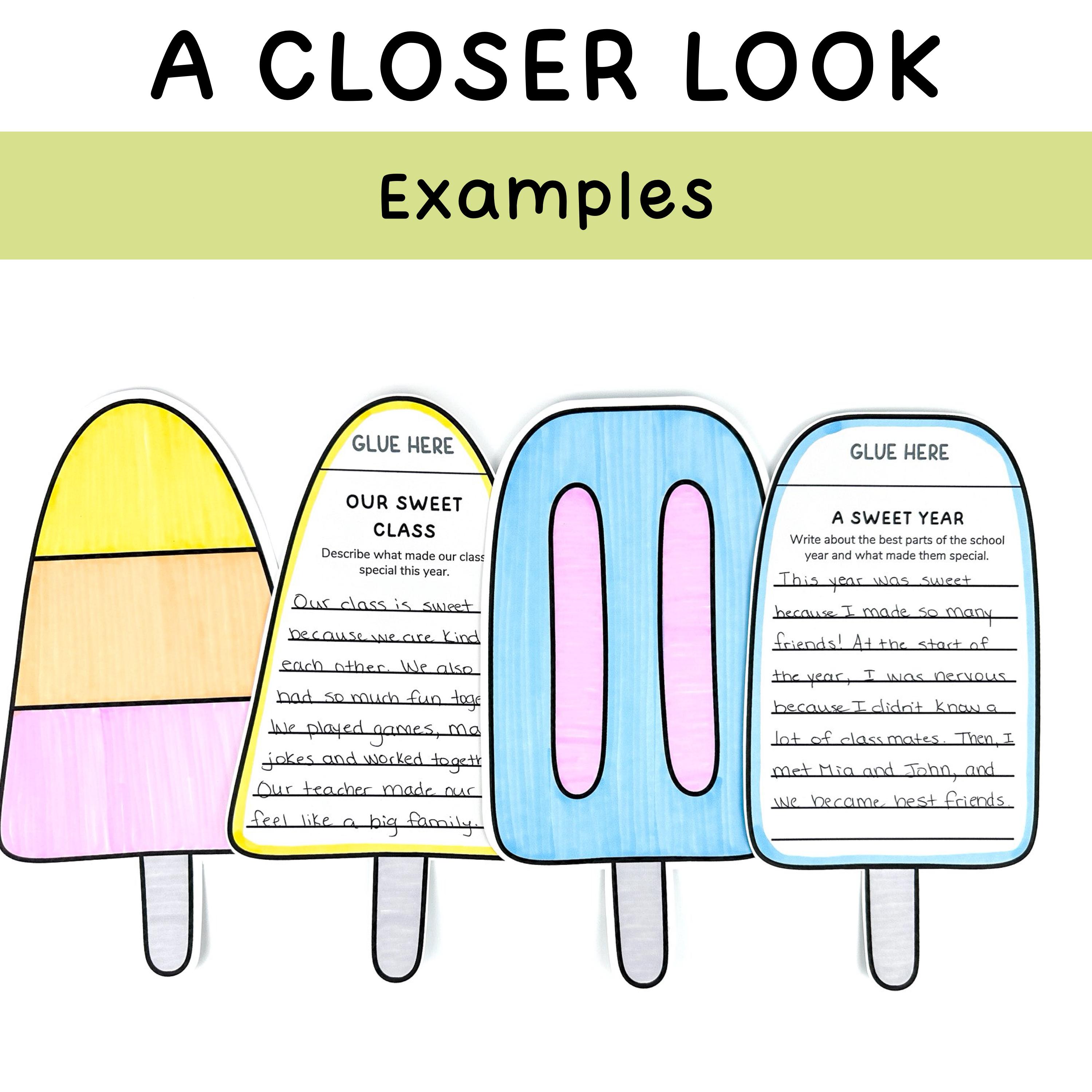 Summer Popsicle Writing Craft, Summer Bulletin Board & End of Year ...