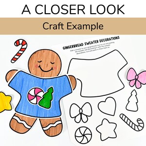 Gingerbread Man Craft as A Winter Bulletin Board, Christmas Bulletin ...