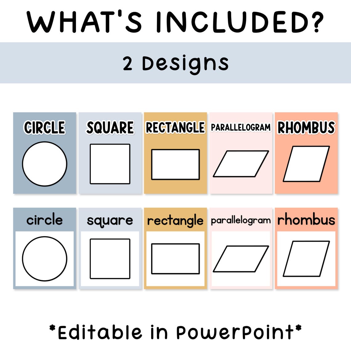 Boho 2D and 3D Shapes Posters - Editable and Matches Boho Classroom ...