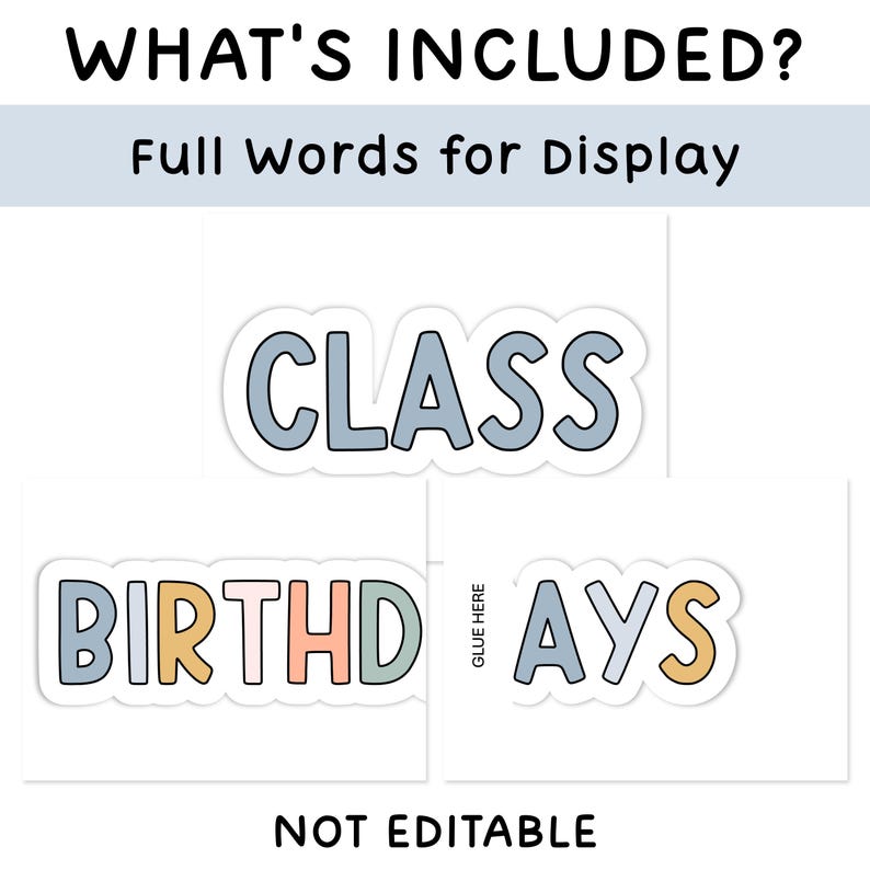 Boho Classroom Birthday Display, A Birthday Bulletin Board That Matches ...