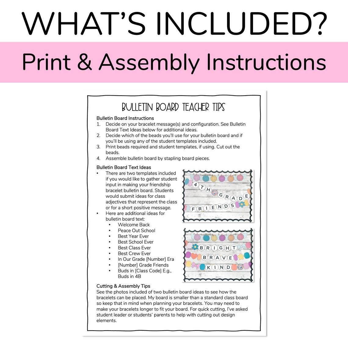 Friendship Bulletin Board Set in Our Era Bulletin Board End of Year ...