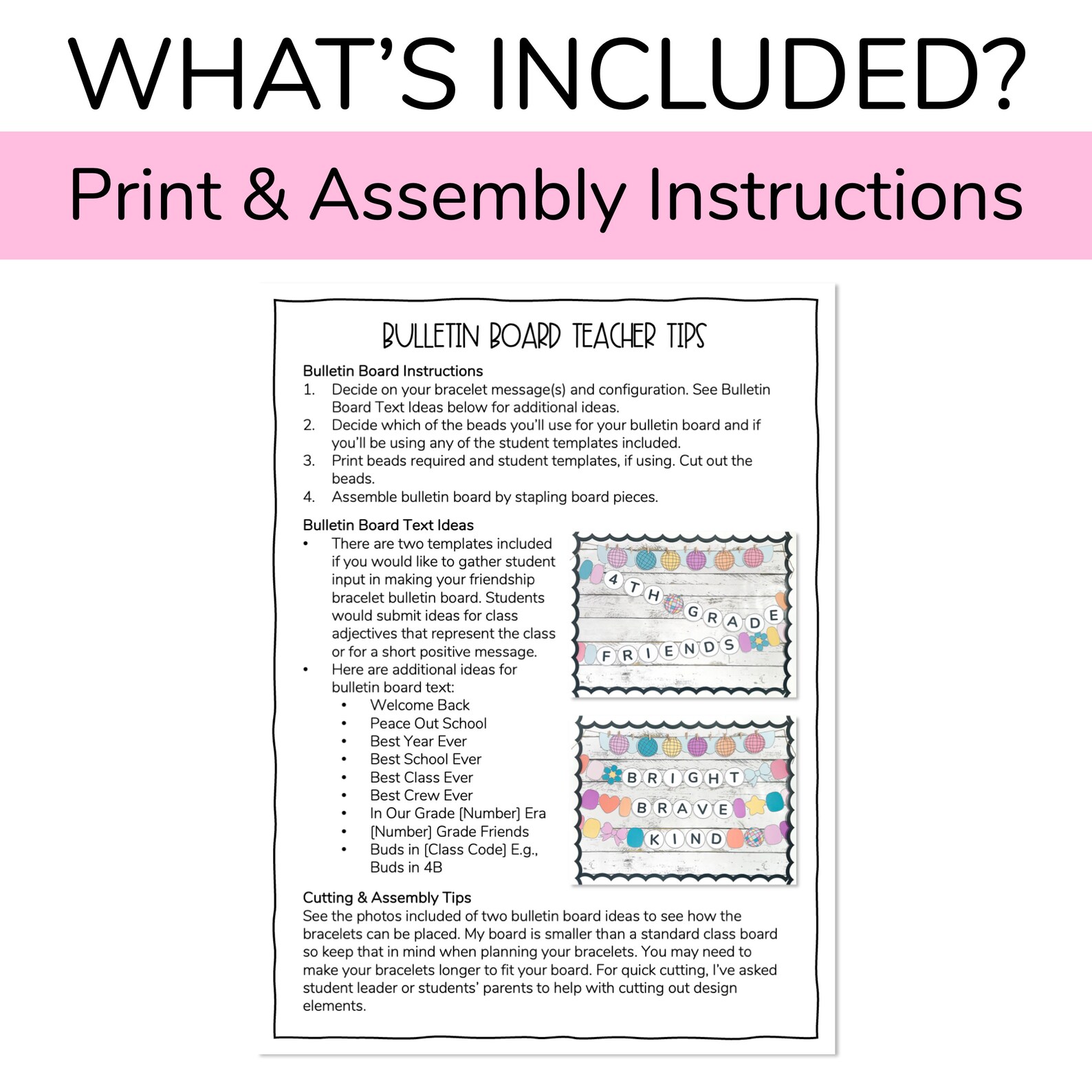 Friendship Bulletin Board Set | in Our Era Bulletin Board | End of Year ...