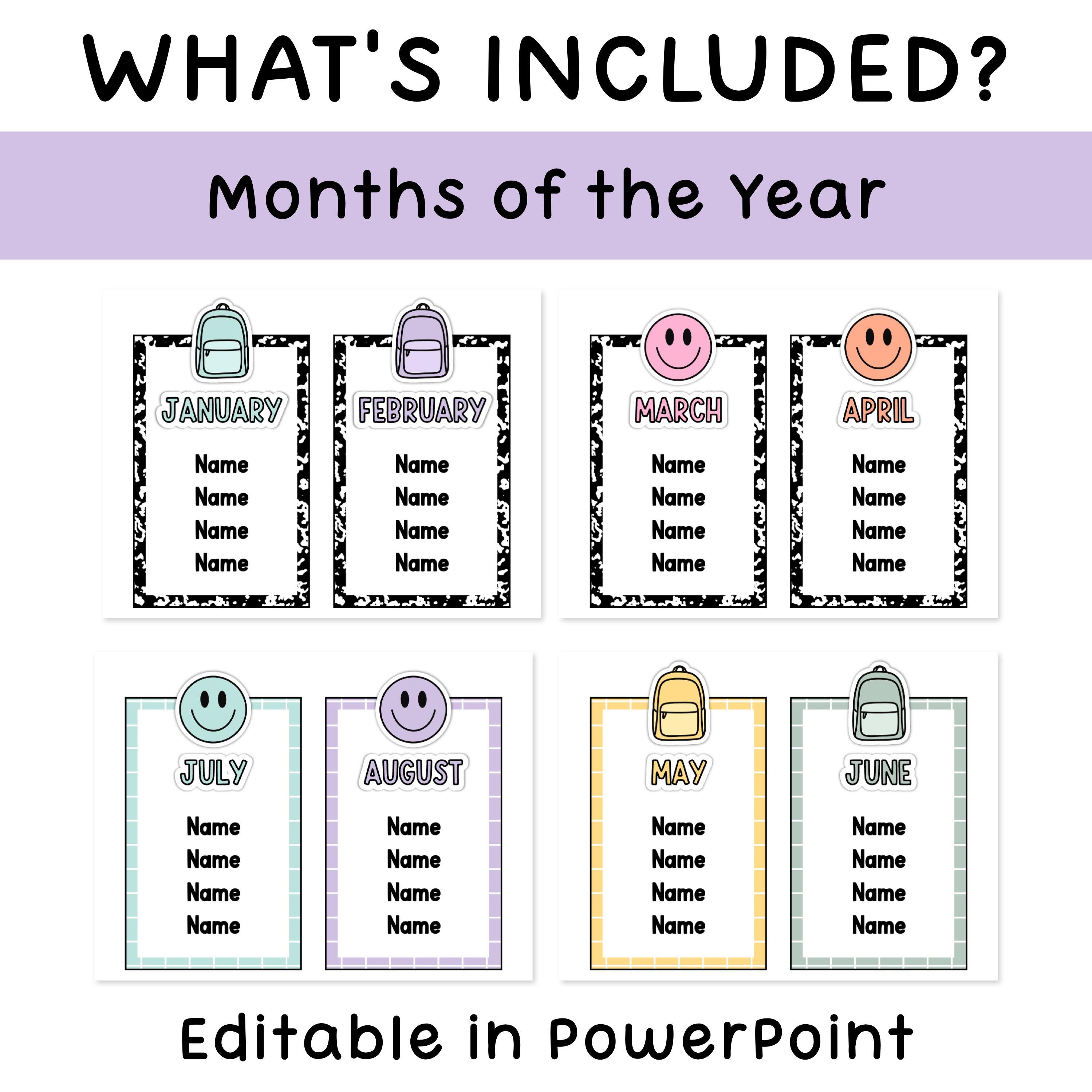 Composition Notebook Birthday Display Editable - Happy Birthday ...