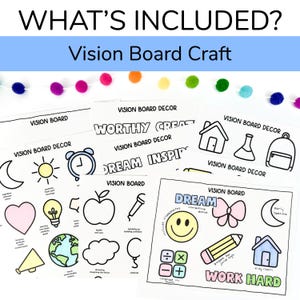 New Year Bulletin Board and Student Vision Board Craft & Writing - Etsy