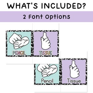 Composition Hand Signal Posters & ASL Sign Language Hand Signals ...