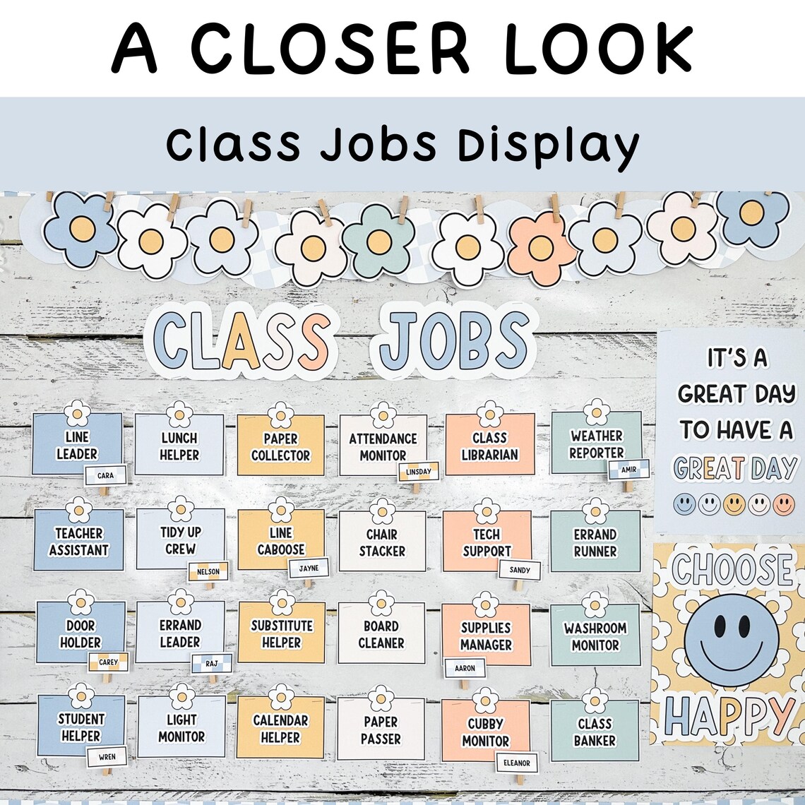 Boho Classroom Jobs Editable With Classroom Job Application - Matches ...