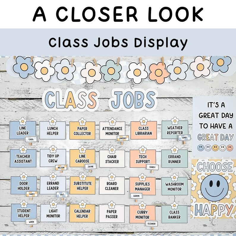 Boho Classroom Jobs Editable With Classroom Job Application - Matches ...