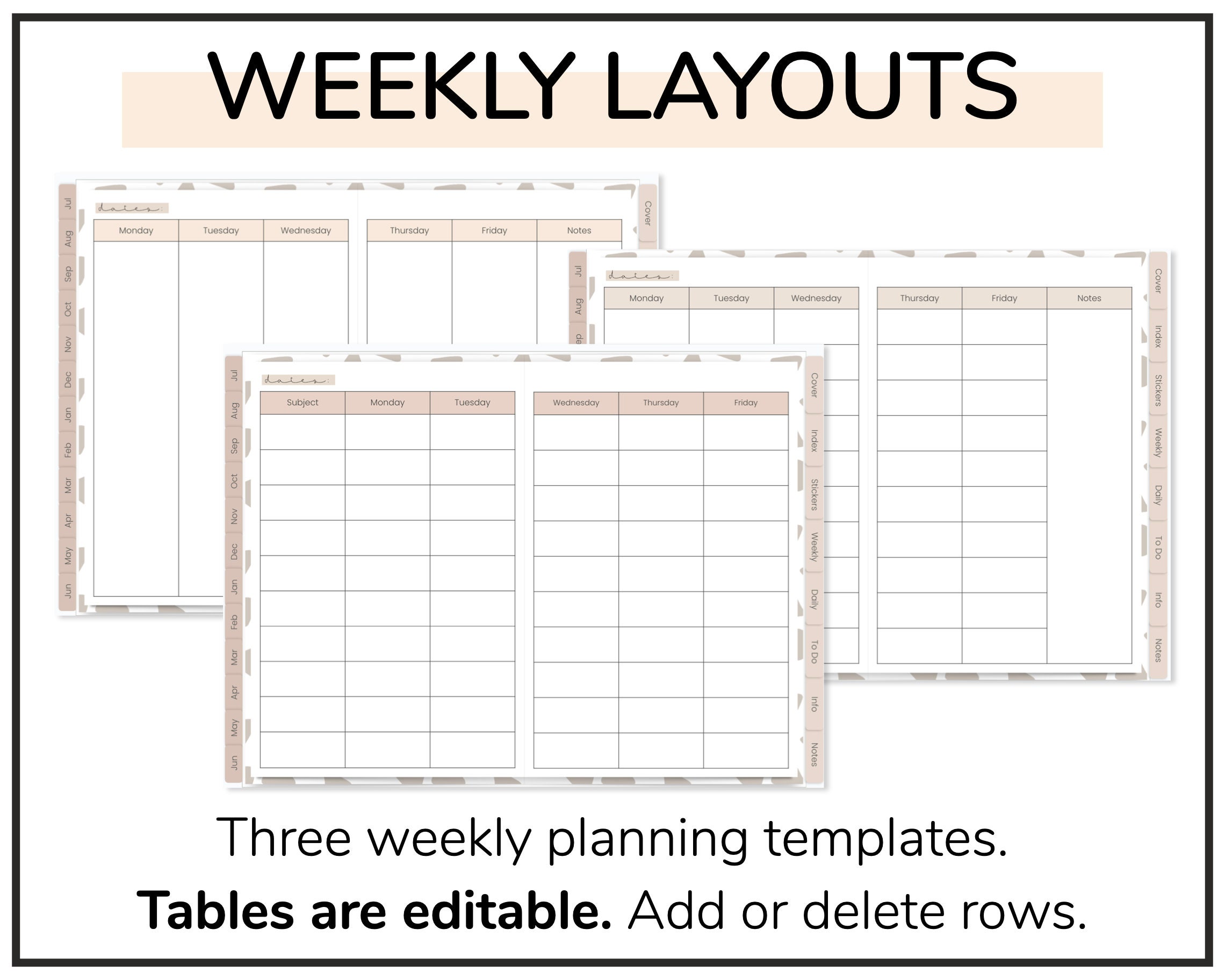 Boho Teacher Planner Google Slides Teacher Planner Neutral Teacher ...