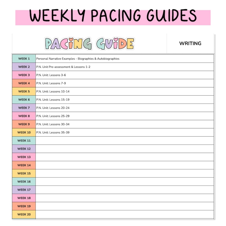 Year at A Glance Template Scope and Sequence Template Google Sheets ...