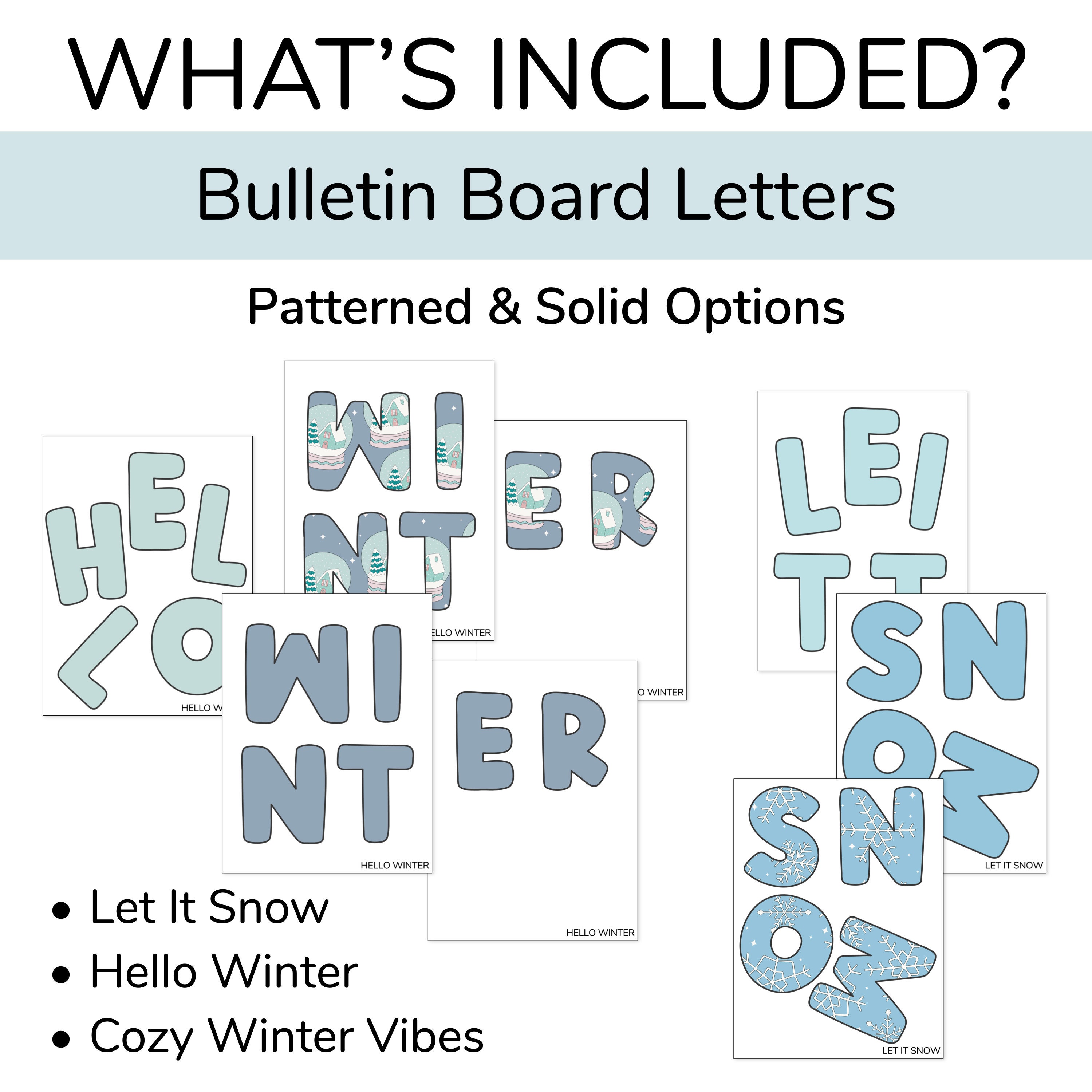 Winter Bulletin Board Kit Snowman Door Decor or Winter Door Decor - Etsy