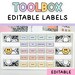 Composition Notebook Labels for Teacher Toolbox- Editable for Pastel ...