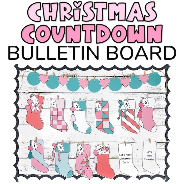 Christmas Bulletin Board Kit - Etsy