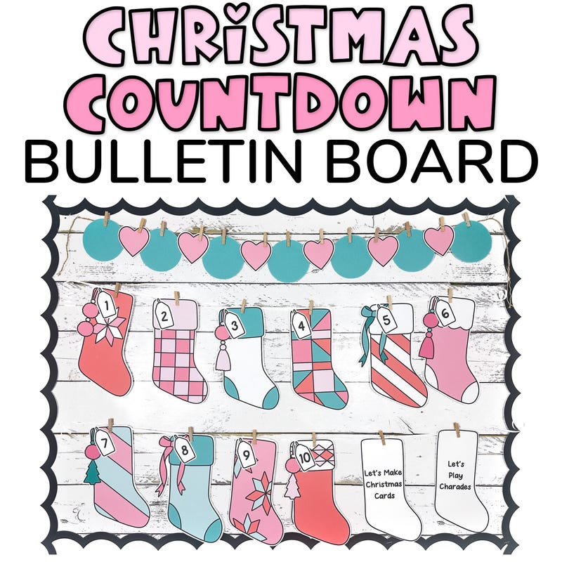 Christmas Bulletin Board Kit - Etsy