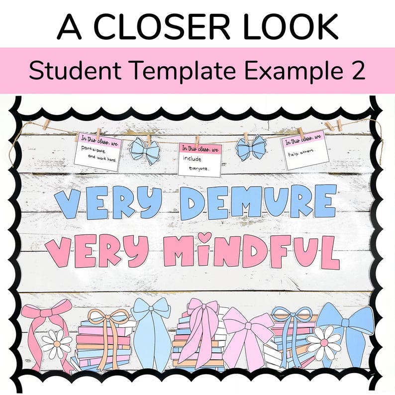 Very Demure Very Mindful Bulletin Board for Classroom Decor - Etsy
