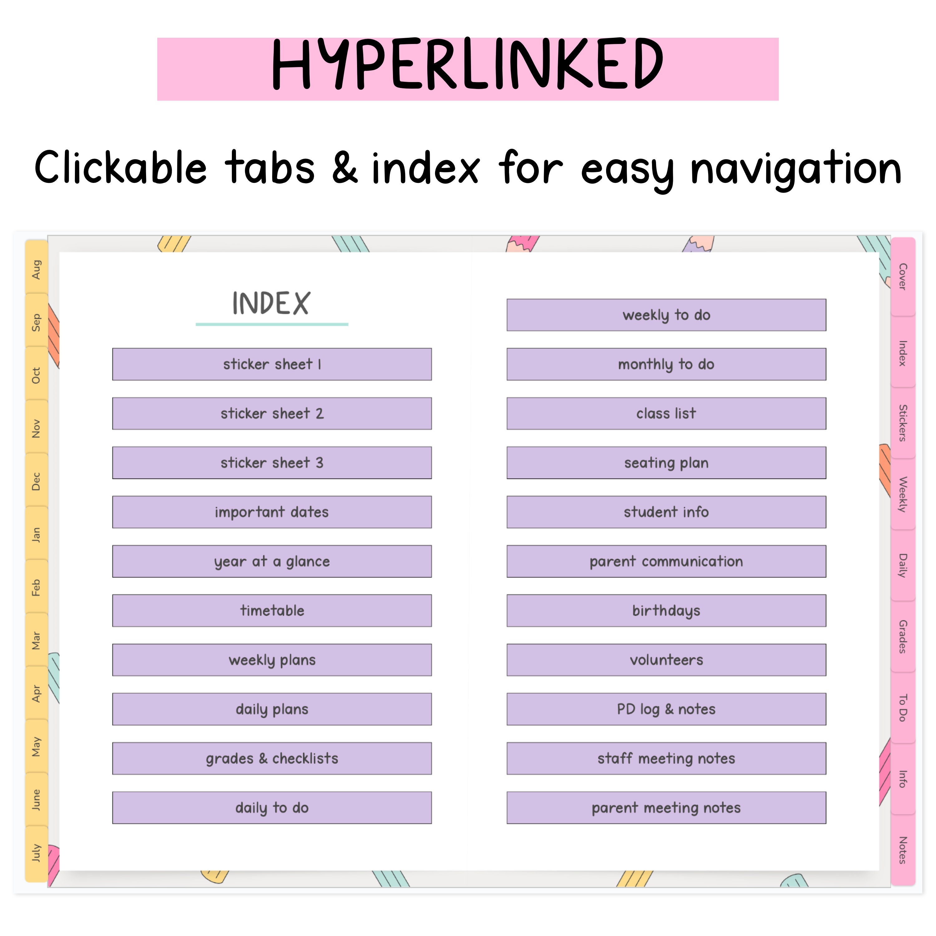 Digital Teacher Planner in Google Slides | Lesson Planner - Etsy