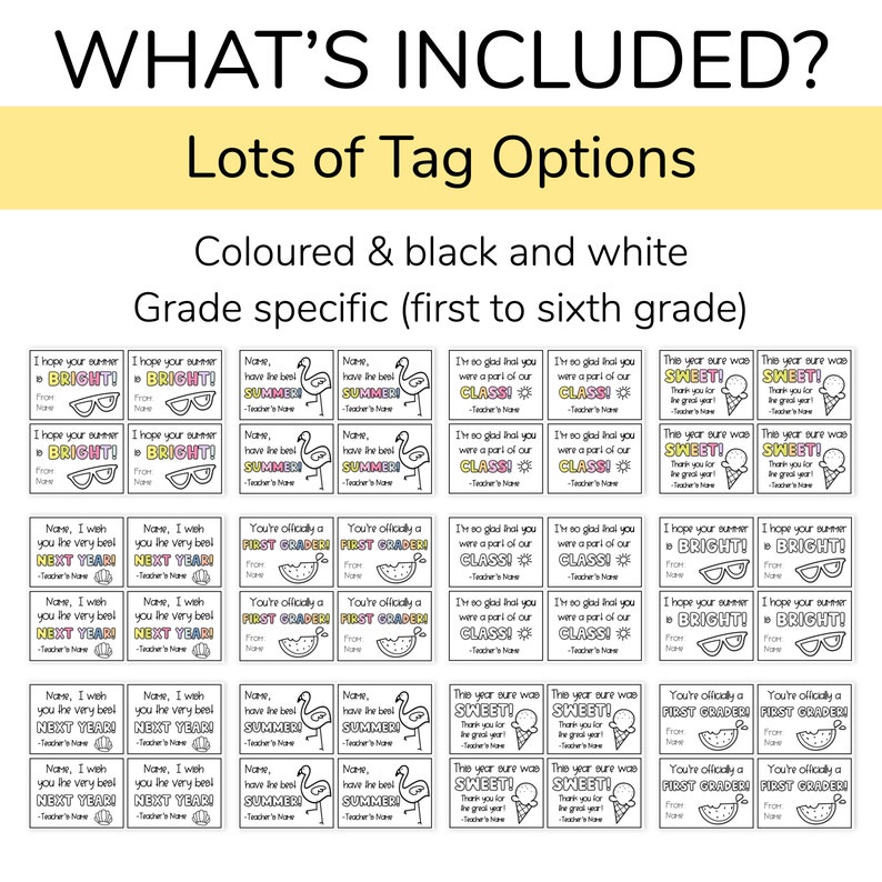 End of Year Student Gift Tags for Student Gifts From Teacher - Etsy