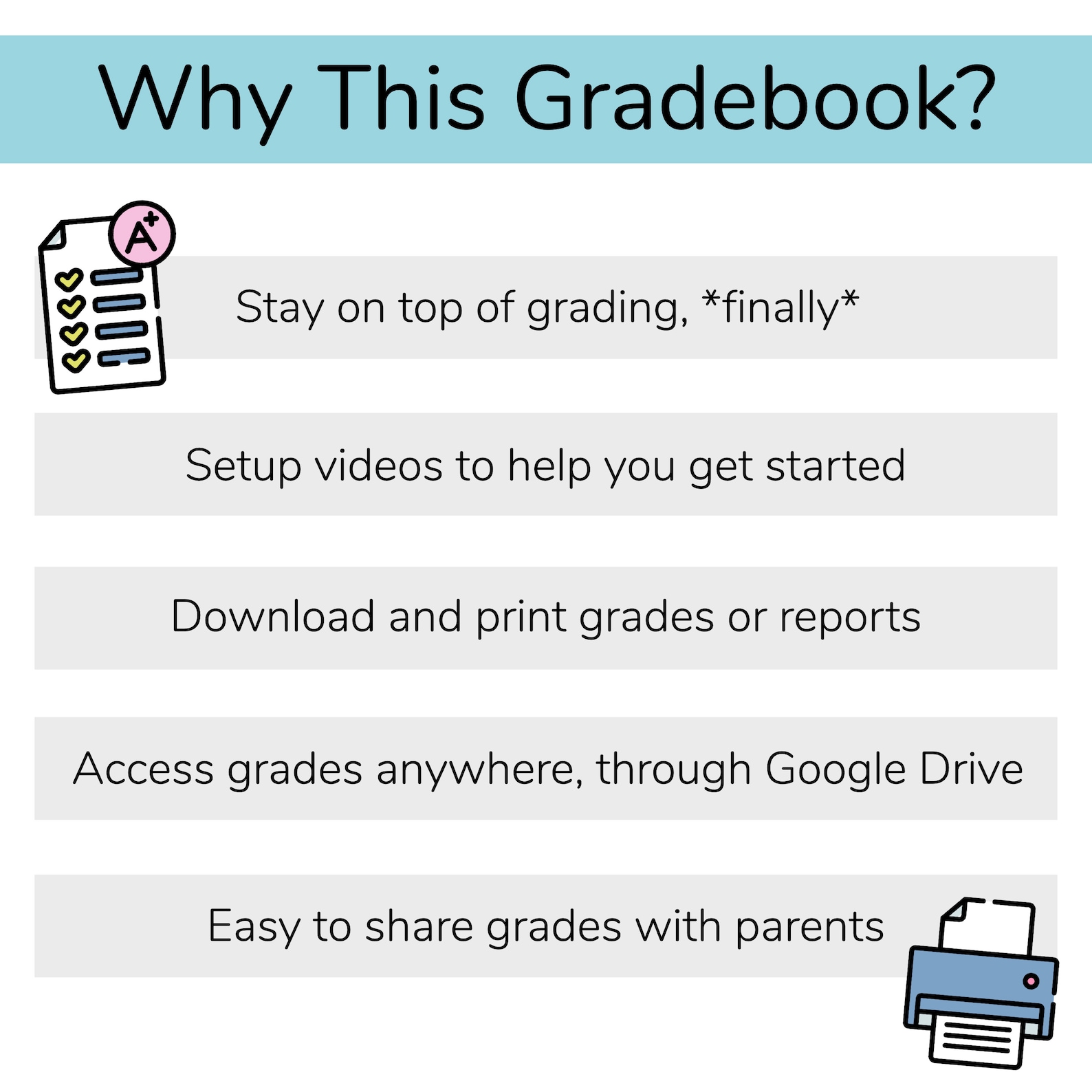 Google Sheets Gradebook - A Digital Gradebook Template for Teachers ...