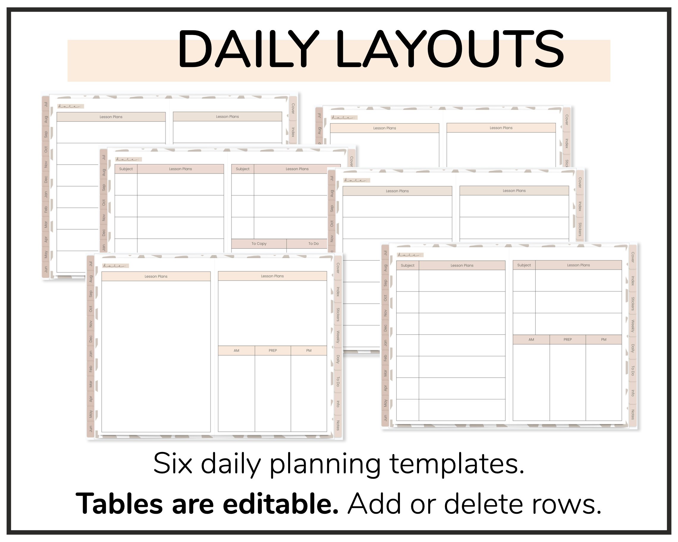 Boho Teacher Planner Google Slides Teacher Planner Neutral Teacher ...