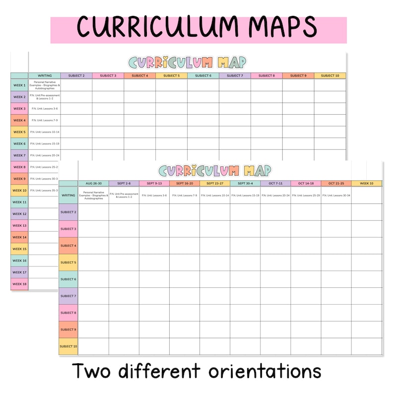 Year at A Glance Template | Scope and Sequence Template | Google Sheets ...