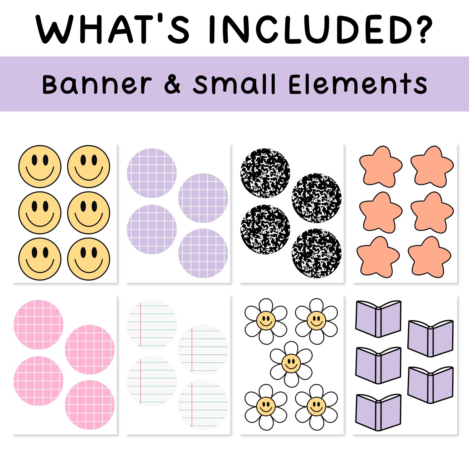 Back to School Door Decorations for Pastel & Composition Notebook ...