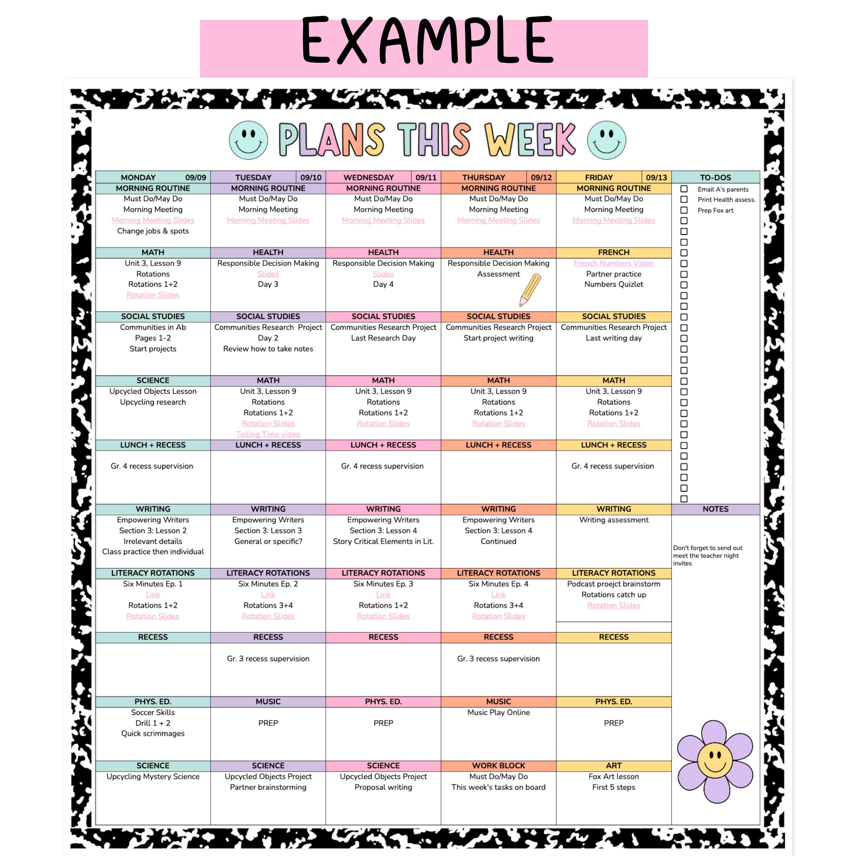 Digital Teacher Planner Google Sheets Teacher Planner 2024-2025 ...