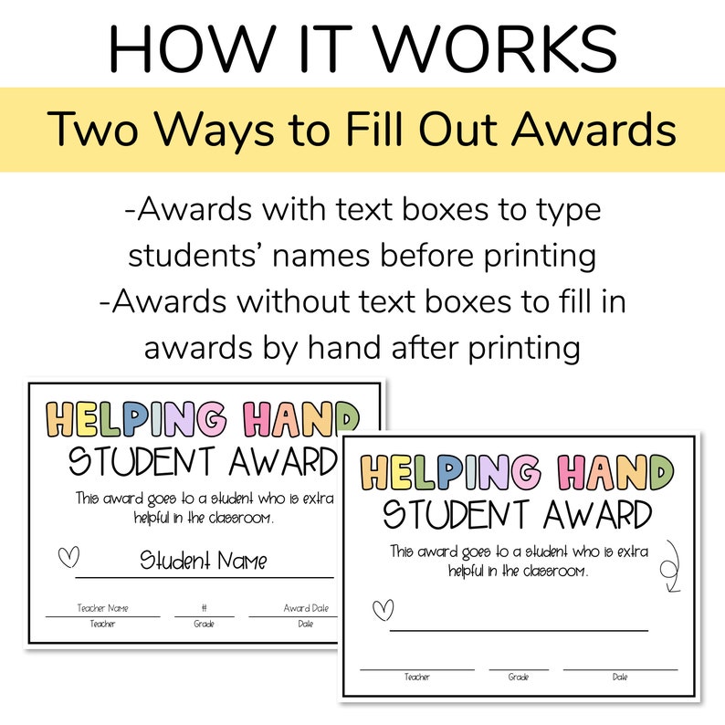 End of Year Awards - Student Awards but Make It Student Choice Awards ...