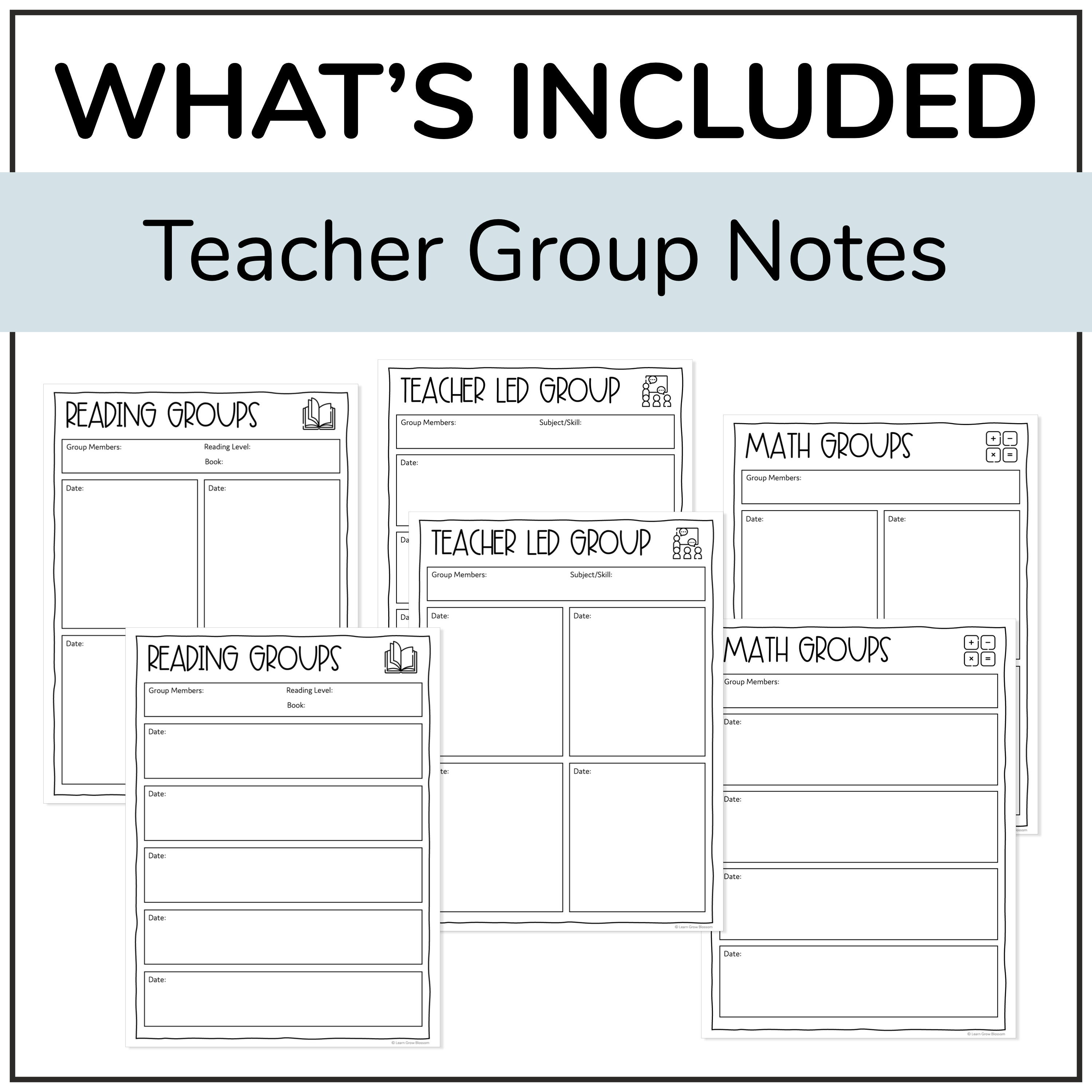 Teacher Binder Including Gradebook Templates, Classroom Checklist Pages ...