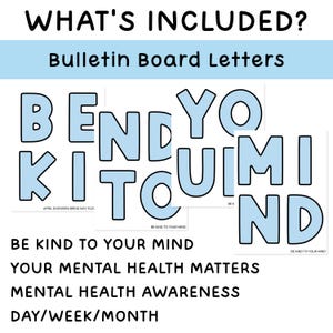 Mental Health Bulletin Board for Mental Health Awareness Month, World ...