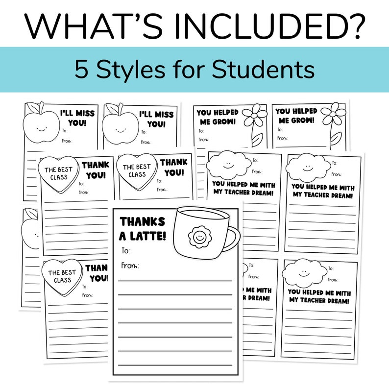 Student Teacher Goodbye Letter for Student Teacher Gift to Students ...