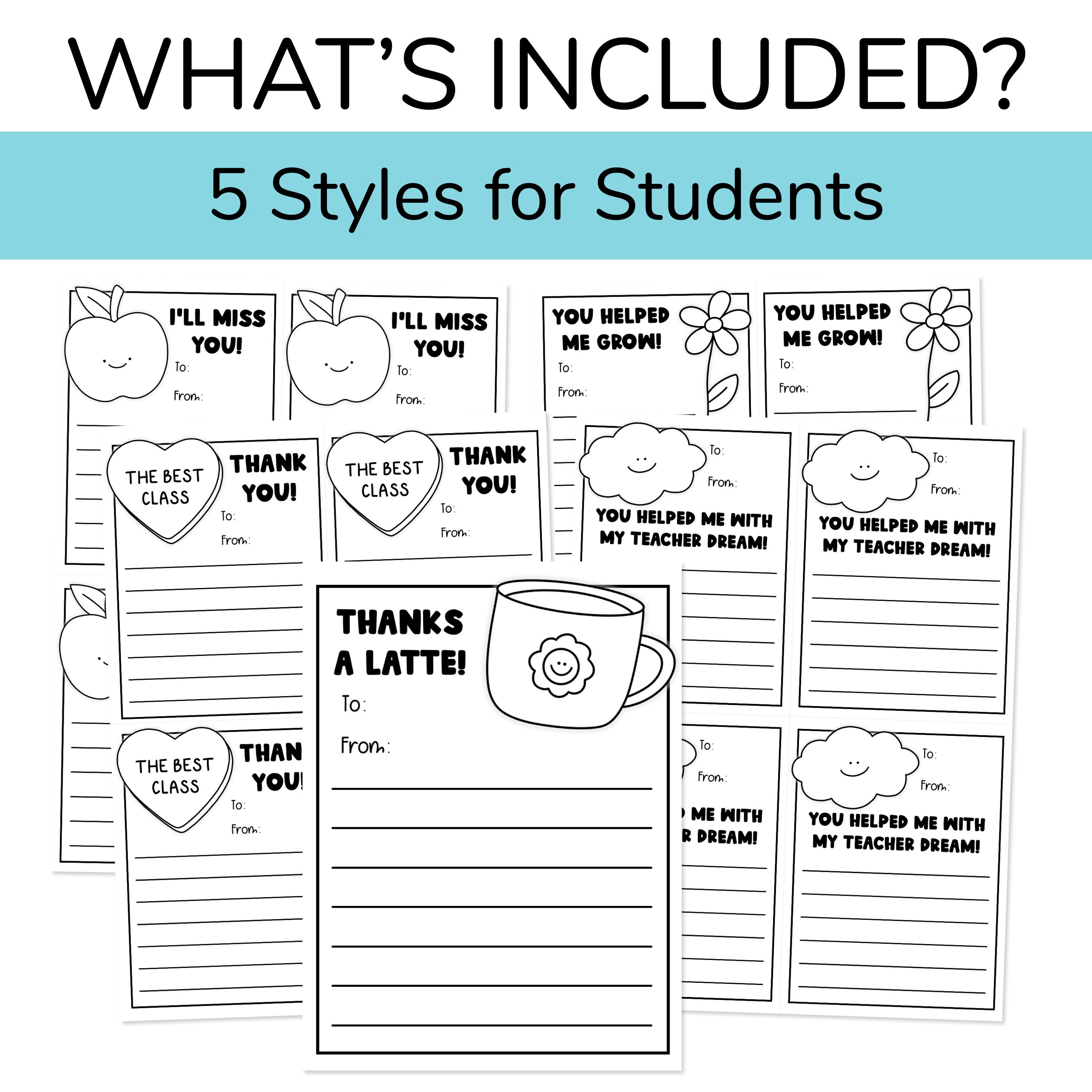 Student Teacher Goodbye Letter for Student Teacher Gift to Students ...